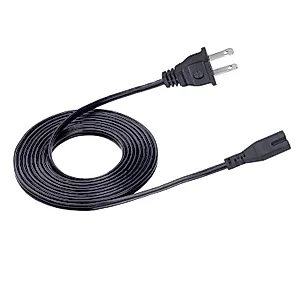 2 Prong Power Cord for JBL PartyBox Party Box 300 1000 100 200 Bluetooth Speaker Audio System Power Cord Replacement 8ft IEC C7 AC Cable