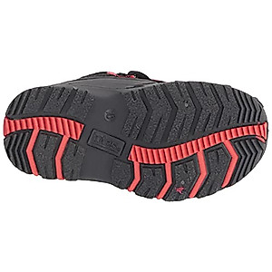 totes Boy's Unisex Kids Bradley Snow Winter Boots, Black/Red, 11 Little