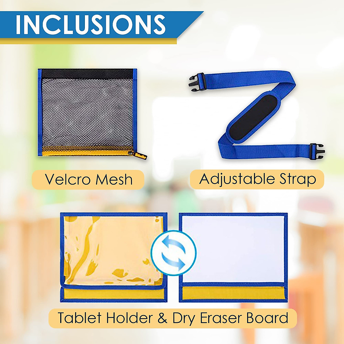 LoveAmoo Kids Travel Tray, Organizer, Toddler Car Seat, Lap Tray, Snacks Table & Dry Erase Board in Car for Child Road Trip Travels (Boys and Girls)