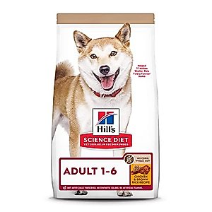 Hill's Science Diet Adult No Corn, Wheat or Soy Dry Dog Food, Chicken Recipe, 30 lb Bag