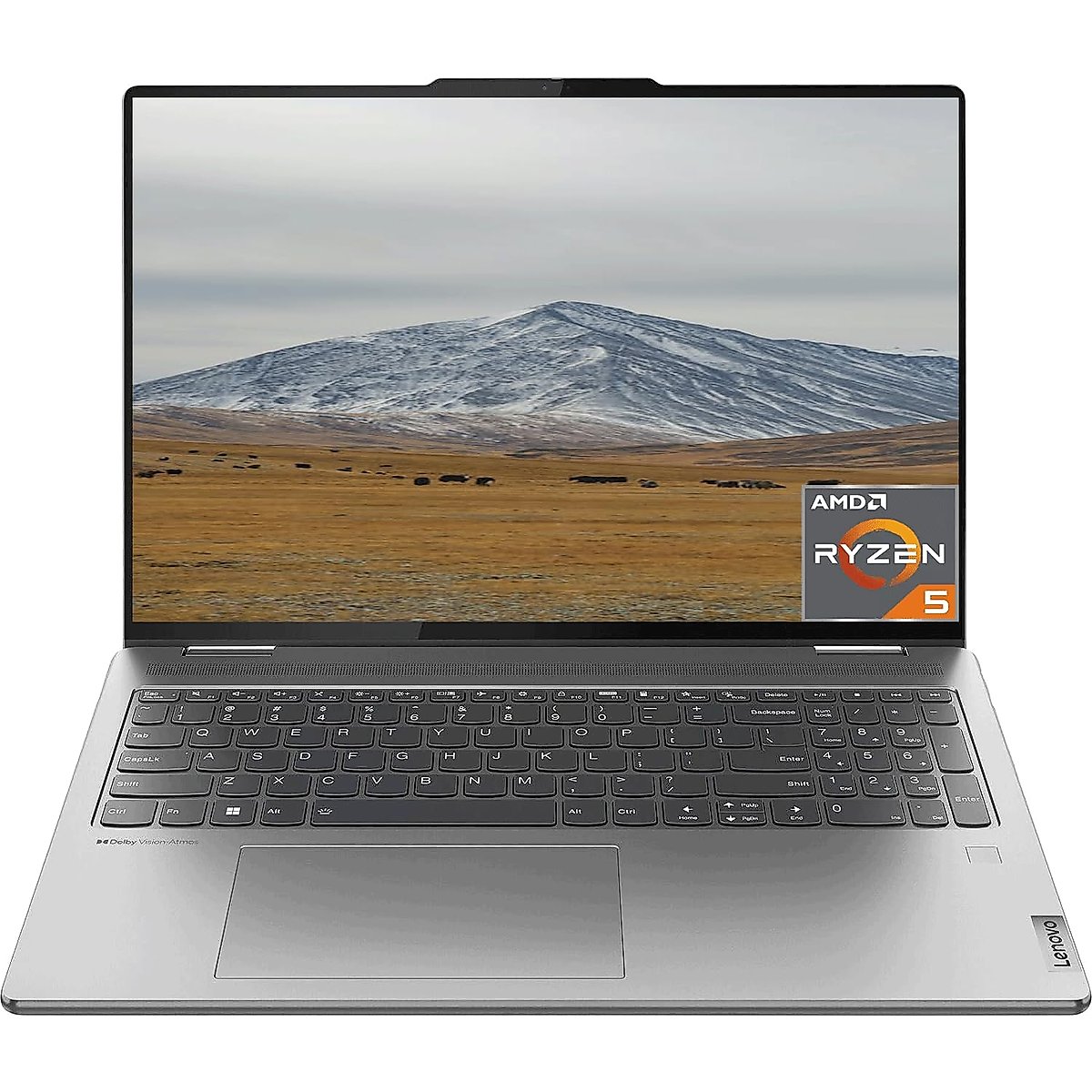 Lenovo 2023 Yoga 7 2-in-1 Laptop, 16" WUXGA Touchscreen Display, AMD Ryzen 5 7535U, 8GB DDR5 RAM, 512GB SSD, AMD Radeon 660M, Backlit Keyboard, Fingerprint Reader, Wi-Fi 6, Windows 11 Home
