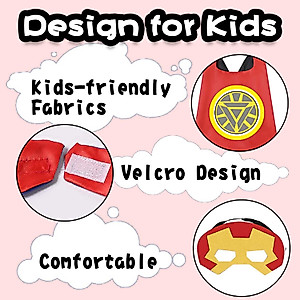 Treasure Store Outdoor Toys for Toddlers Age 3-5 - Party Favor for Kids, Superhero Dress up Gifts for 3-7 Year Old Boys Girls Costumes Supplies 6 Pcs