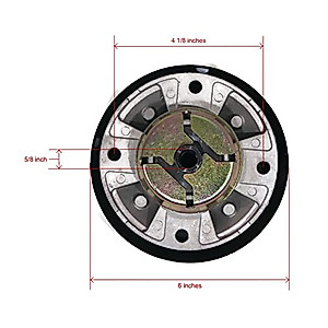 The ROP Shop | Spindle Assembly with Pulley for John Deere M110006, M122456 Garden Tractor Deck