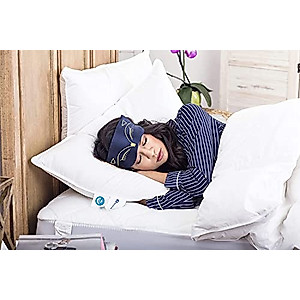 Continental Bedding - Siberian White Goose Down Pillow - Standard Size Soft Luxury Pillow for Sleeping - 800 Fill Power - Perfect Level of Softness - Great for Side, Back & Stomach Sleepers