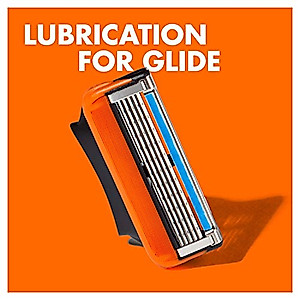 Gillette Fusion5 Razor Blades Men, Pack of 24 Razor Blade Refills with Precision Trimmer, 5 Anti-Friction Blades, Packaging May Vary