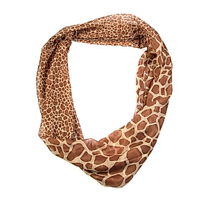 Scarf& Scarfand's Infinity Animal Print (Giraffe Brown)