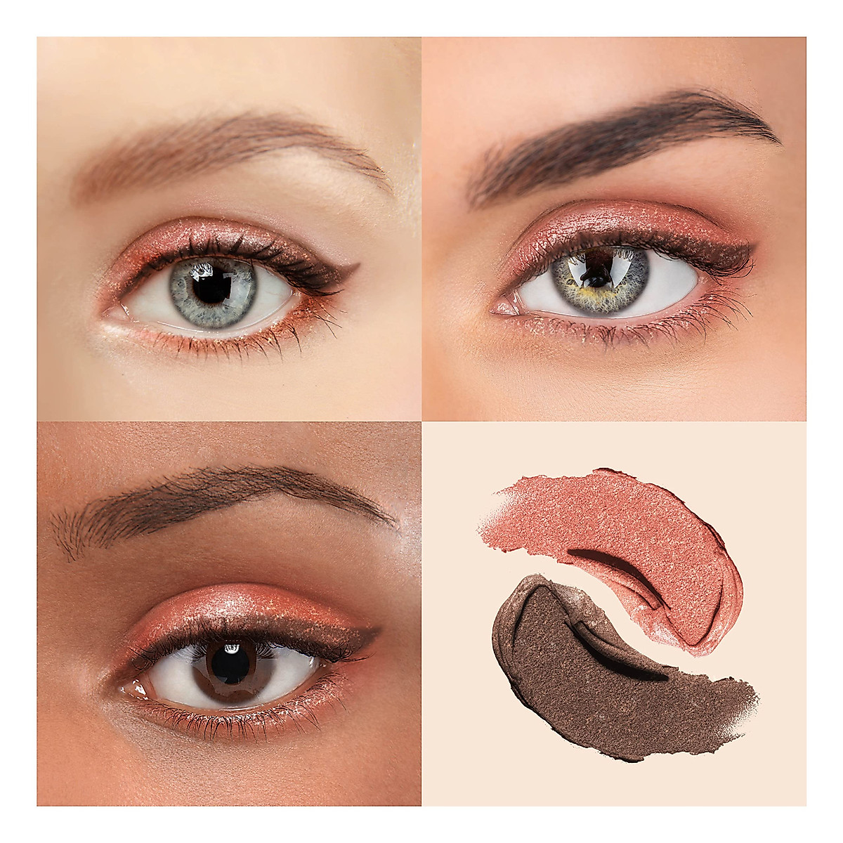 TSUVIMI 2-in-1 Shimmer Eyeshadow Stick (Sky Blue and Marine Blue) High-Pigment Cream-to-Powder Formula for Long-Lasting, Crease-Free Wear, Water and Oil-Resistant, and Effortless Blending