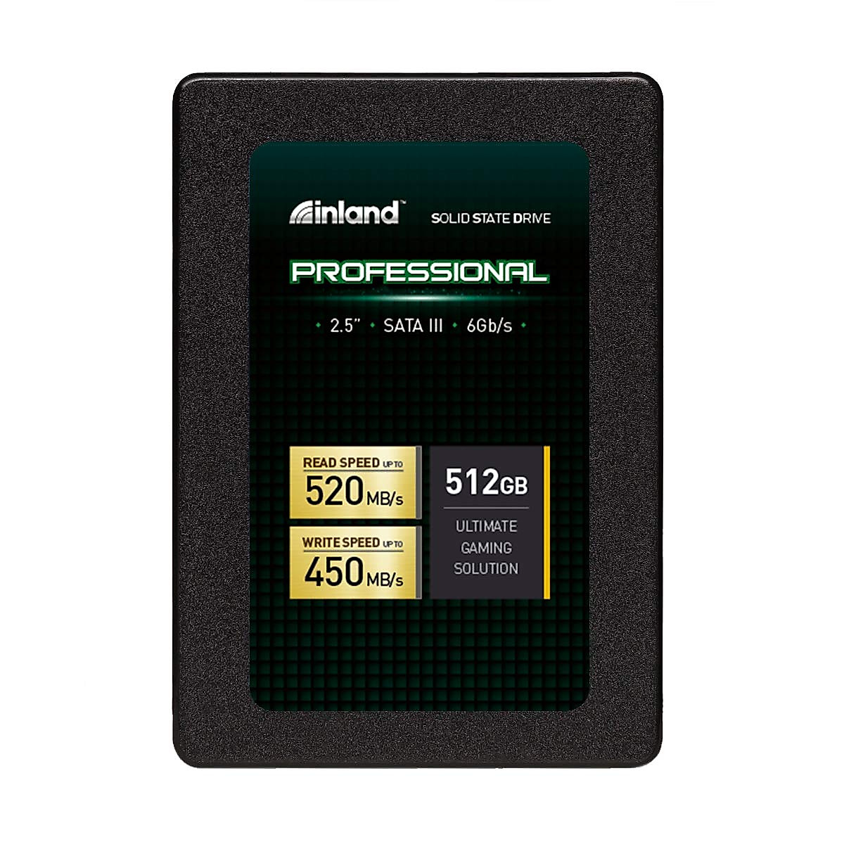 INLAND Professional 512GB SSD 3D TLC NAND SATA III 6Gb/s 2.5" 7mm Internal Solid State Drive (512GB)