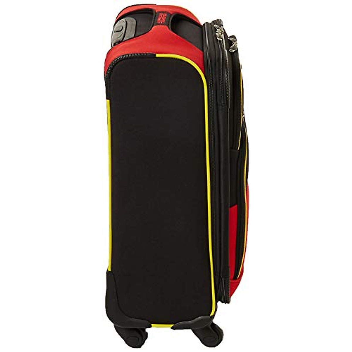 American Tourister Disney Softside Luggage with Spinner Wheels, Mickey Mouse Pants, Checked-Medium 21-Inch