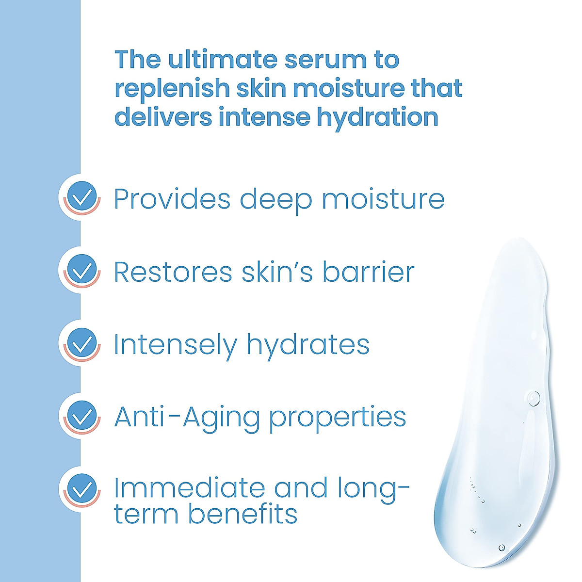 Pure Daily Care High Energy Hyaluronic Serum (1oz) - Hydrating Clinical Grade Hyaluronic Acid Serum