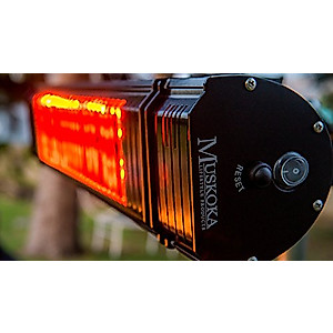 Electric 1500 watt Wall mounted Infrared heater with full up and down and side to side motorized rotate. Remote controlled Wall Mount Heater Indoor/Outdoor, Commercial/Residential