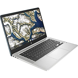 HP Chromebook 14-inch HD Touchscreen Laptop, Intel Celeron N4000, 4 GB RAM, 32 GB eMMC, Chrome (14a-na0030nr, Mineral Silver)