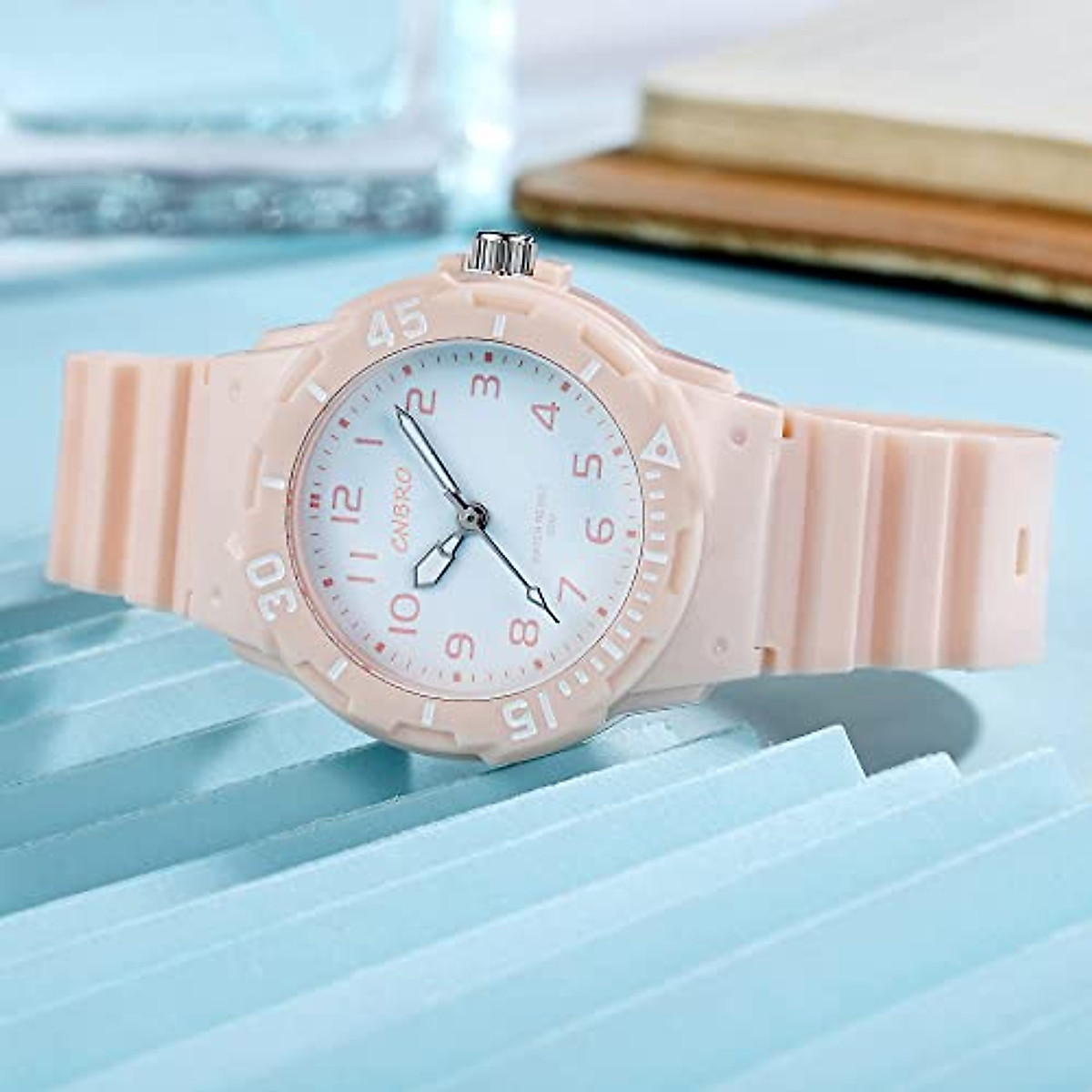 Women's Watch Sports Waterproof Watches Nurse Minimalist Simple Analog Watch Casual Ladies Watch Rose Gold Pink