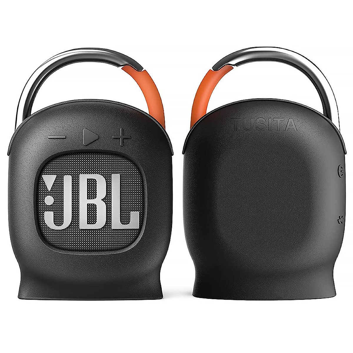 TUSITA Magnetic Silicone Case Compatible with JBL Clip 4