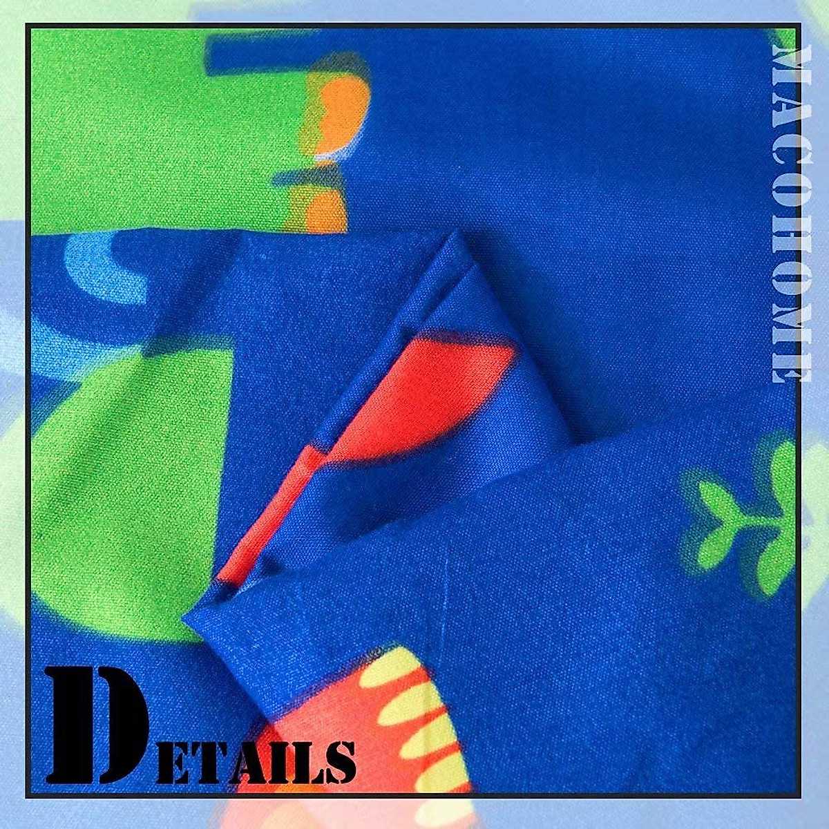 MacoHome Kids Duvet Cover Queen Blue Dinosaur Duvet Cover Set Boys Soft Cute Pattern Bedding Set with 2 Pillowcases No Comforter (Dinosaur, Full/Queen)