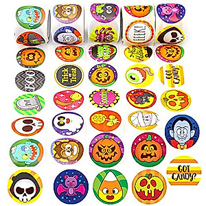 JOYIN 600+ Halloween Craft Assortment Kit Including Temporary Tattoos, Stickers, Stampers Foam Stickers for Trick or Treat Craft Party Favors, School Classroom Hangout