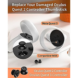 Thumbstick Replacement for Meta Quest 3 Controllers (2-Pack) - DUXICEPIN Premium Accessories for Meta Quest 3 Controller