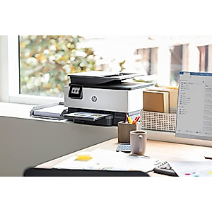 HP OfficeJet Pro 9018 All-in-One Wireless Printer with Smart Home Office Productivity & Inkjet, Color Printing, Scanner, Fax & Photo Copier, Touchscreen Panel, 3UK84A (Renewed)