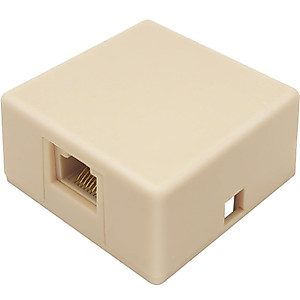 NECABLES RJ31X Phone Jack Telephone Terminal Block with Shorting Bar Surface Mount 8 Screw Terminals to RJ31X 8P8C Female