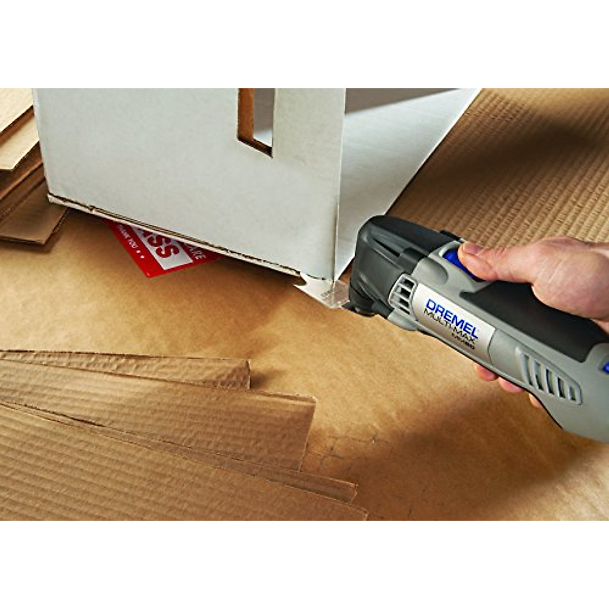 Dremel MM430 Multi Knife Oscillating Multi-Tool Accessory, Steel Blade Perfect for Cutting Flexible Materials - Universal Quick-Fit Interface Fits Bosch, Makita, Milwaukee, and Rockwell