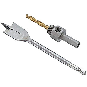 Ryobi A99DLK4 Wood and Metal Door Lock Installation Kit for Installing Deadbolts and Locksets