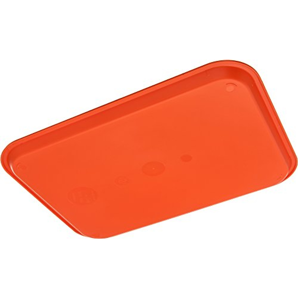 Carlisle FoodService Products CT121624 Café Standard Cafeteria / Fast Food Tray, 12" x 16", Orange