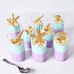 Mermaid Silicone Mold Marine Fondant Cake Mold 6 Pieces Mermaid Tail Chocolate Candy Soap Resin Polymer Clay Mold Seashell Seaweed Seahorse Sea Turtle Silicone Baking Mold