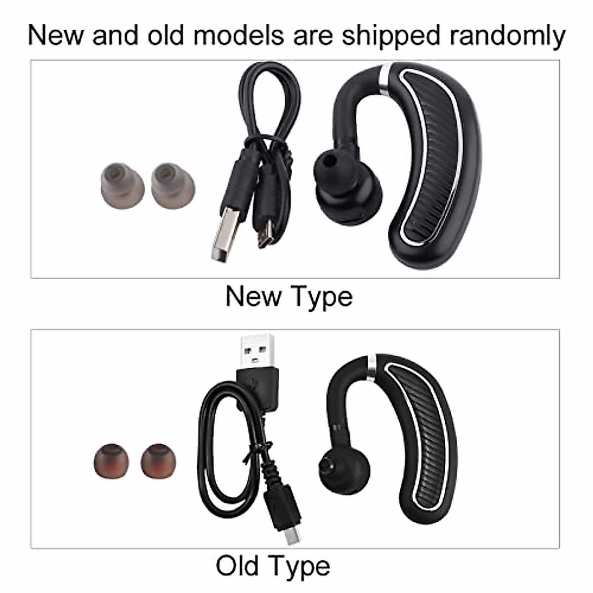 Zerone Bluetooth Headset, K21 Business Headphones Wireless Earphones with Microphone Single Earpiece with Noise Reduction Mic