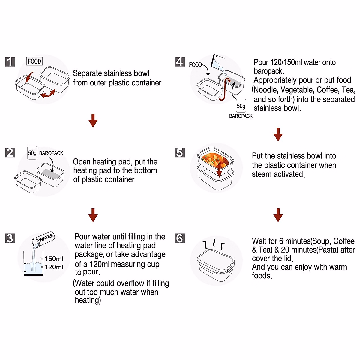 Barocook Fuel Pack Set (10-Piece), 50g