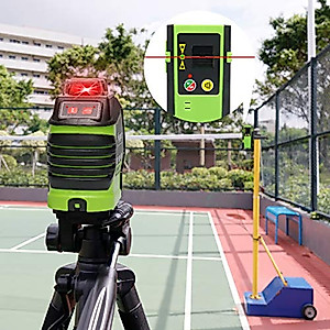 Huepar Self-Leveling Laser Level Red Cross Line with 2 Plumb Dots Laser Tool -360-Degree Horizontal Line Plus Large Fan Angle of Vertical Beam with Up & Down Points -Magnetic Pivoting Base 621CR