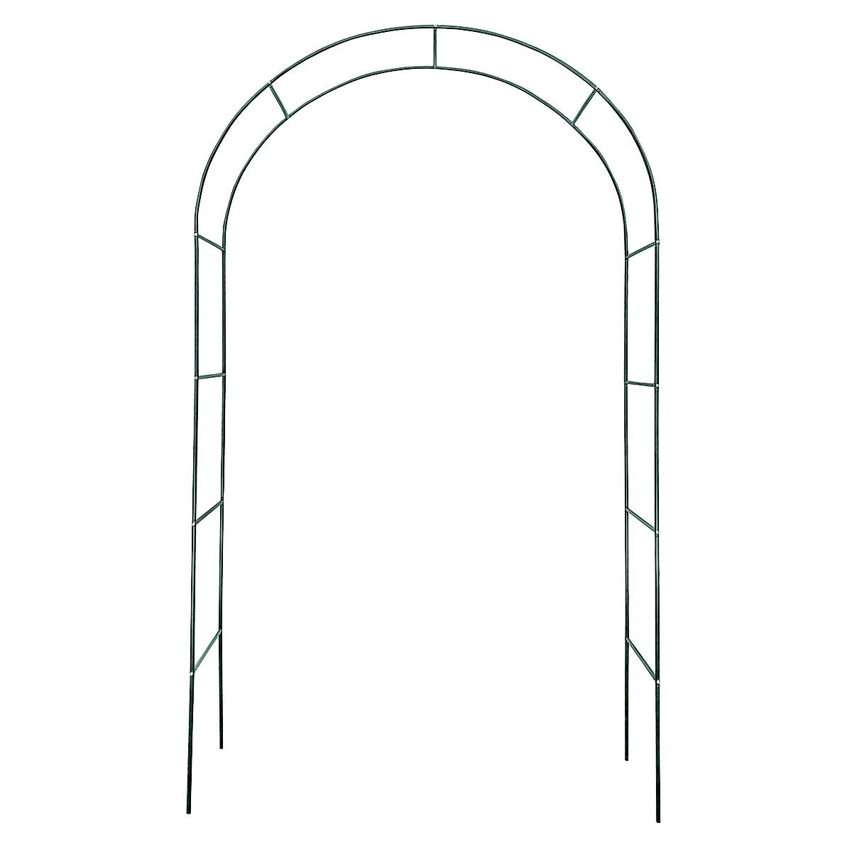 Linnai Products 7.75 FT Lightweight Metal Arch/Garden Arbor; Great for Weddings, Bridal Showers, Lawn Parties, Gardens, Flowers, Vines, and Outdoor and Indoor Decorations; Easy to Assemble, Black