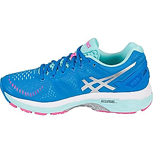 ASICS Women's Gel-Kayano 23 Running Shoe, Diva Blue/Silver/Aqua Splash, 6 M US