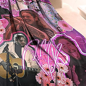 Rapper Soft Flannel Plush Cozy Throw Hip Hop Lightweight Micro Fleece Blankets for Bed/Sofa/Living Room/Travel 40x50 Inch