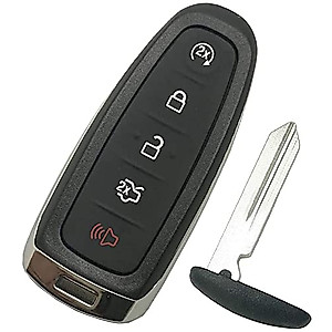 Horande Replacement Key Fob Cover Case fit for 2011-2016 Ford Edge Escape Explorer Focus Flex Taurus Fusion Lincoln MKS MKT MKX CMX Keyless Entry Key Fob Shell (Black)