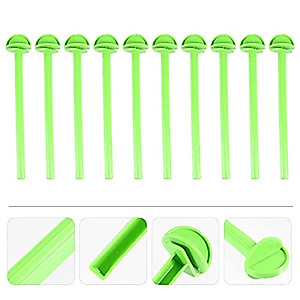 Mikikit Parrot Perch Stand Bird Cage Platform Stand: ing Rods Plastic Parrot Cage Standing Bird Cage Accessories Platform Plastic Stick Playground for Small Medium Birds- 10 Pcs