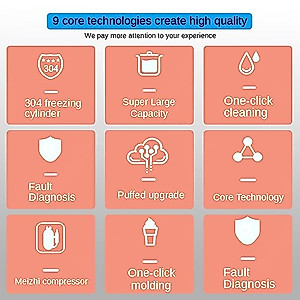 Kolzayier ETL Commercial 7(4+3 Mixed) Flavors Soft Ice Cream Machine,Floor Style Heavy Duty Soft Serve Ice Cream Maker,17 gallon/Hour,Upper Tanks Refrigerated,full Transparent Dispenser Set