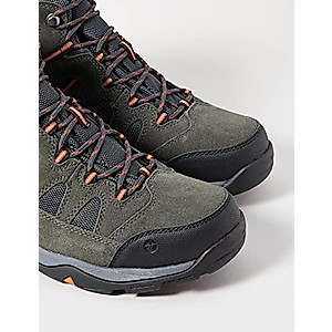 HI-TEC Men's Wide Fit Bandera II Water Proof Mens Boots in Charcoal/Graphite/Burnt Orange in Size UK 8 (EU 42/US 9)
