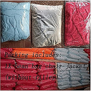 FEYOTH (it was only a Cover, not a Full Bean Bag Giant Fur Bean Bag Chair for Adult Living Room Furniture Big Round Soft Fluffy Faux Fur BeanBag Lazy Sofa Bed CoverFaux Fur BeanBag Lazy Sofa Bed Cove