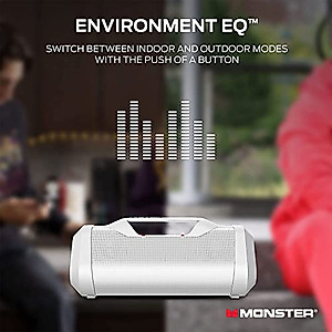 Monster Blaster 3.0 Portable Speaker, 120W Wireless Bluetooth Speaker, IPX5 Rechargeable Waterproof Bluetooth Speaker with USB Charge Out & Aux Input