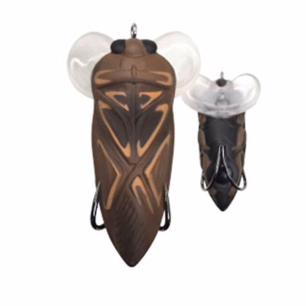 LUNKERHUNT | Yappa Bug Fishing Lure | Topwater Fishing Lure for Bass Fishing, Weedless Design, Hollow Body, Pike Trout Bait (Roach Color)