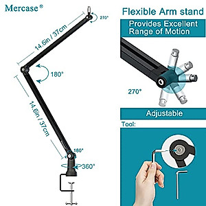 Mercase USB Microphone and Mic Arm Stand