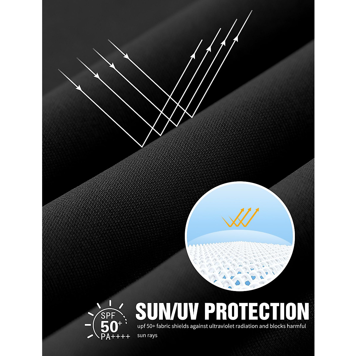 Zengjo Lightweight Hoodies for Men Pullover Workout(Black,L)