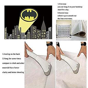 Superhero Super City Backdrop Yellow Full Moon Skyline Buildings City Scape Photography Background Child Boy Birthday Party Decoration Banner Photo Booth