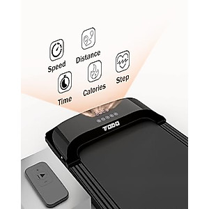 Under Desk Treadmill Walking Pad 2 in 1 for Walking Running Jogging Desk Treadmill for Home Office Exercise