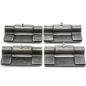 Red Hound Auto 4 Weld on Hinges Butterfly Trailer Compatible with Ramp Steel Heavy Duty Grease Fitting New