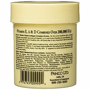 Genes Vitamin E Creme Swiss Collagen Complex Moisturizing Creme for Dry and Sensitive Skin 16 oz