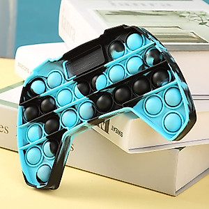 Pop it Game Controller pop Push Pull Fidget Toy Controller (3 Pack Green Pink Blue)