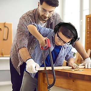 4 Pcs Kids Ear Protection Earmuffs Hearing Adjustable for Noise Reduction for Toddlers 27NRR Noise Cancelling Earmuffs (Black)