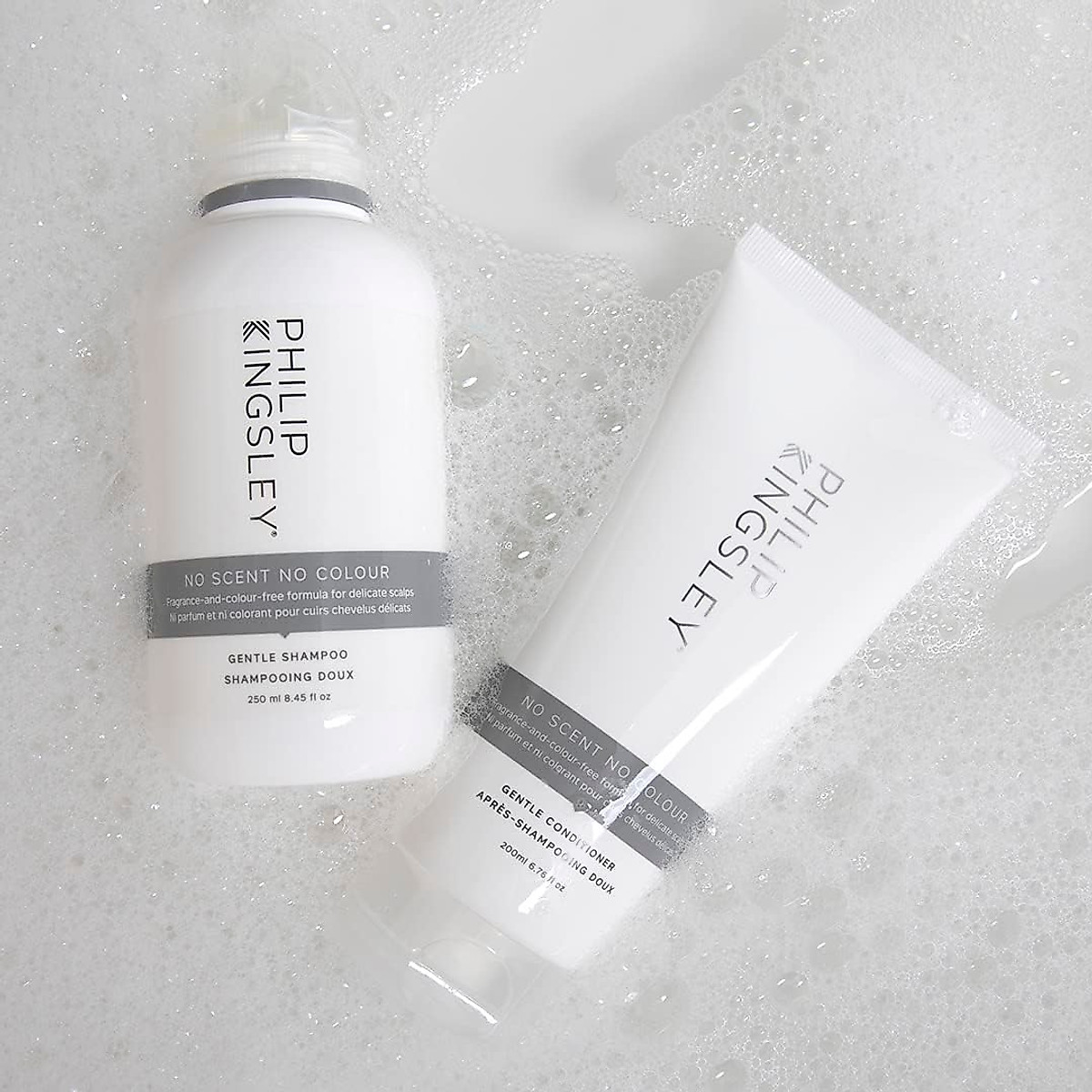 PHILIP KINGSLEY | No Scent No Color Gentle Shampoo | For Sensitive and Delicate Scalps | Sulfate-Free and Fragrance-Free | 8.4oz