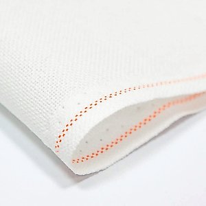 Zweigart Bellana 20 Count, Snow White (100), Cross Stitch Fabric, Needlework Fabric (50x70cm / 19.5''x27.5'')
